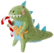HANG ON Plstěná ozdoba dinosaurus s cukrovou tyčinkou