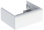 Geberit iCon - Umyvadlová skříňka, 59x25x48 cm, 1 zásuvka, lesklá bílá 502.310.01.1