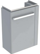 Geberit Selnova Compact - Umyvadlová skříňka, 45x25x60 cm, 1 dvířka, panty vlevo, světle šedá 501.497.00.1