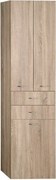 Aqualine Aqualine, ZOJA/KERAMIA FRESH skříňka vysoká s košem 50x184x29cm, dub platin, 51295