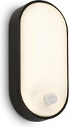 Brilo - LED Venkovní nástěnné svítidlo se senzorem RUCH LED/12W/230V IP65 černá