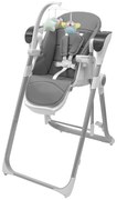 Dětská jídelní židlička 2v1 SMART New Baby grey