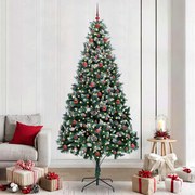 Umělý vánoční stromeček Zelená 240 cm PVC, ocel a plast 3396282