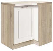 SMART b | dolní skříňka SM-15D rohová | 100x70 cm | VÝBĚR KORPUSU | bílá mat
