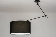 Závěsné designové černé svítidlo nad stůl Snap Light Black and Black