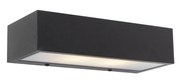 Designová obdélníková nástěnná lampa černá 25 cm - Houx