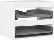 Mexen Box-A, závěsná skříňka 60 cm, 2 zásuvky, bílá matná, 91AX0-0600-470-2-01
