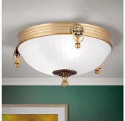 Orion DL 7-522/31 - Stropní svítidlo ROCCA 2xE27/60W/230V pr. 31 cm bronz/bílá