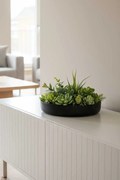 Dekorační miska ORYVEN, sklolaminát, průměr 30 cm, antracit