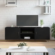 TV skříňka černá 150 x 30 x 50 cm kompozitní dřevo