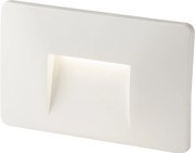 FAN INC-BREEN-503 BCO Zápustné venkovní svítidlo LED Breen, bílá, hliník/sklo, 3 W, 290 lm, 4000 K, IP65, 13 x 1 x 8,5 cm - FANEUROPE