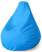 Sedací vak Pear azurová, modrá