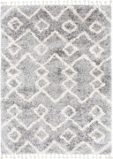 Koberec Aztec 200x300 Boho Shaggy s třásněmi v29