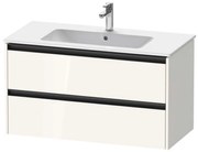 Duravit Ketho.2 - Umyvadlová skříňka 55x101x48 cm, 2 zásuvky, lesklá bílá K25264022220000