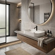 Rea Verona, umyvadlo na desku 650x440x120mm, bílá lesklá, REA-U3325