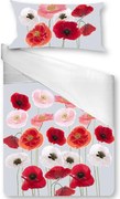 3D italské povlečení 100% bavlna Poppies - 140x220 / 70x90 cm