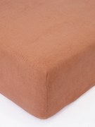 MK Lůžkoviny Froté prostěradlo  do postýlky 60 × 120 cm - terakota