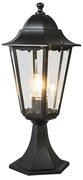 Klasická venkovní lampa podstavce černá 48 cm IP44 - New Orleans