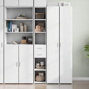 Skříň highboard bílá 30 x 42,5 x 185 cm kompozitní dřevo