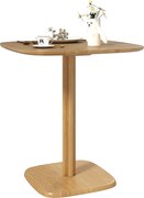 HOMCOM Jídelní stůl pro 4 osoby moderní styl, kuchyňský stůl s dřevěným povrchem, 70 x 70 cm, přírodní dřevo | Aosom
