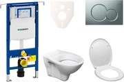 Cenově zvýhodněný závěsný WC set Geberit do lehkých stěn / předstěnová montáž + WC Ceramia S-Line Pro 111.355.00.5ND3