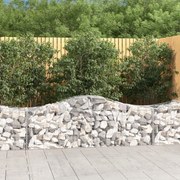 Klenuté gabionové koše 25 ks 200x50x60/80 cm pozinkované železo 3145614