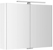 Sapho - Zrcadlová skříňka s LED osvětlením, 86x70x17 cm, bílá LU085-0030