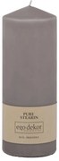 Šedá svíčka Eco candles by Ego dekor Top, doba hoření 50 h