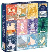Galison Puzzle Kočičí zvěrokruh 500 dílků