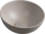 Sapho Sapho, MINOR betonové umyvadlo na desku, průměr 26cm, písková, MR26014