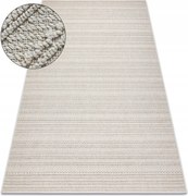 Koberec Plochý Tkaný Jersey Linie Pásky krém sisal outdoor smyčka 240x330 cm