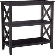 Černý regál z borovicového dřeva 40x81x81 cm Heritage – Premier Housewares