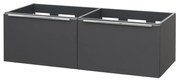 Mereo Mereo, Mailo, koupelnová skříňka 121 cm, bílá, dub, antracit, CN538S