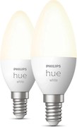 Philips Hue Smart žárovka White E14 C39 5,5W 470lm 2700K, 2 ks