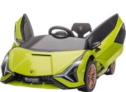 Dětské elektrické auto HOMCOM 12V 2 jízdní režimy Lamborghini SIAN SUV hračkové elektrické vozidlo s dálkovým ovládáním, hudbou (MP3/USB), světly pro