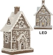 Perníkový LED domek Gingerbread Cotti - 16*10*23 cm