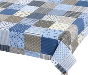 Bellatex Ubrus ADÉLA Patchwork modrá rozměr 100x100 cm