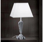 Orion LA 4-1201 - Křišťálová stolní lampa VERONIQUE 1xE27/60W/230V bílá/čirá