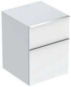 Geberit iCon - Boční skříňka, 45x60x48 cm, 2 zásuvky, lesklá bílá 502.315.01.2