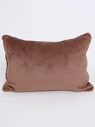 MK Lůžkoviny Povlak na polštář mikroplyš 40 x 60 cm - Laura mocha mousse