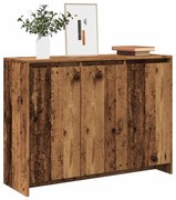 Příborník old wood 102 x 33 x 75 cm kompozitní dřevo
