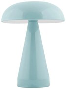 Světle modrá LED stmívatelná stolní lampa s kovovým stínidlem (výška 20,5 cm) Rachel – Leitmotiv