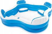 Nafukovací Bazén Rodinný Velký S Sedáky Pohodlný 229X229 Intex