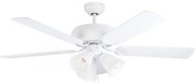 Eglo 35076 - Stropní ventilátor LAS PALMAS 3xE27/40W/230V bílá 35076