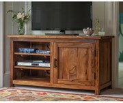 Indický nábytek - TV stolek Rami 120x60x45 z indického masivu palisandr Natural