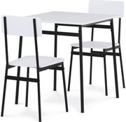 Autronic Jídelní set s 2 židlemi AUT-O2121 Odstín: Bílá
