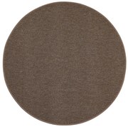 Vopi, Kusový koberec Astra hnědá kruh, 57x57 (průměr) kruh, hnědá, chodba / předsíň