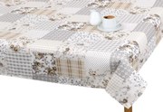 Bellatex Ubrus EMA Patchwork Šedá,Šedá rozměr 120x160 cm