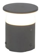 Moderní venkovní lampa tmavě šedá 12 cm vč. LED - Bar