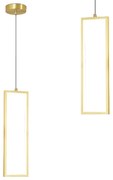 Toolight Závěsné moderní LED osvětlení Rectangle D96 LHJ084-1CP zlaté